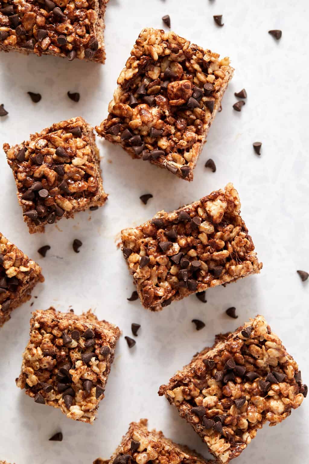 The ultimate Chocolate Chip Rice Krispie Treats recipe! - Sass and Salt