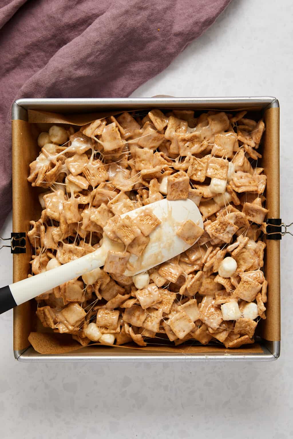 Easy Cinnamon Toast Crunch Marshmallow Treats Recipe - Sass and Salt