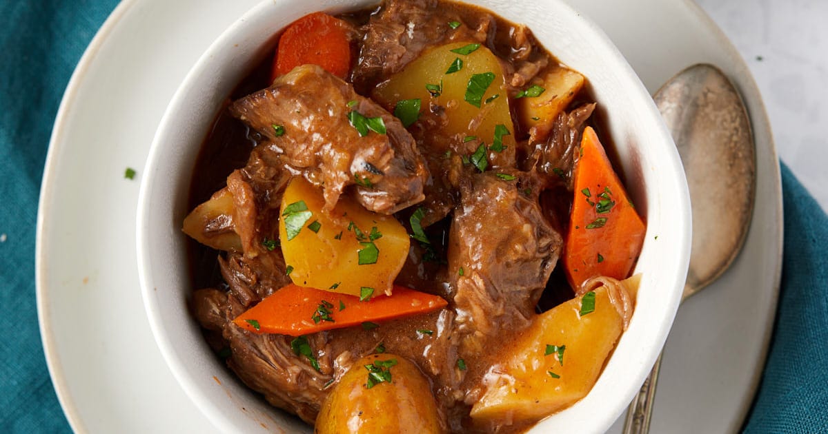 Dutch Oven Beef Stew without Wine - Sass and Salt