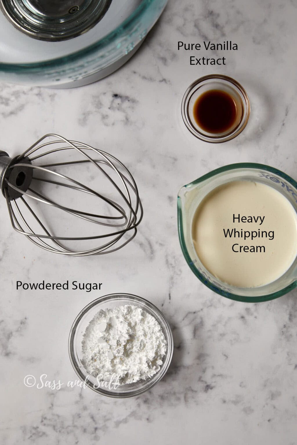 Homemade Whipped Cream Recipe - Sass and Salt