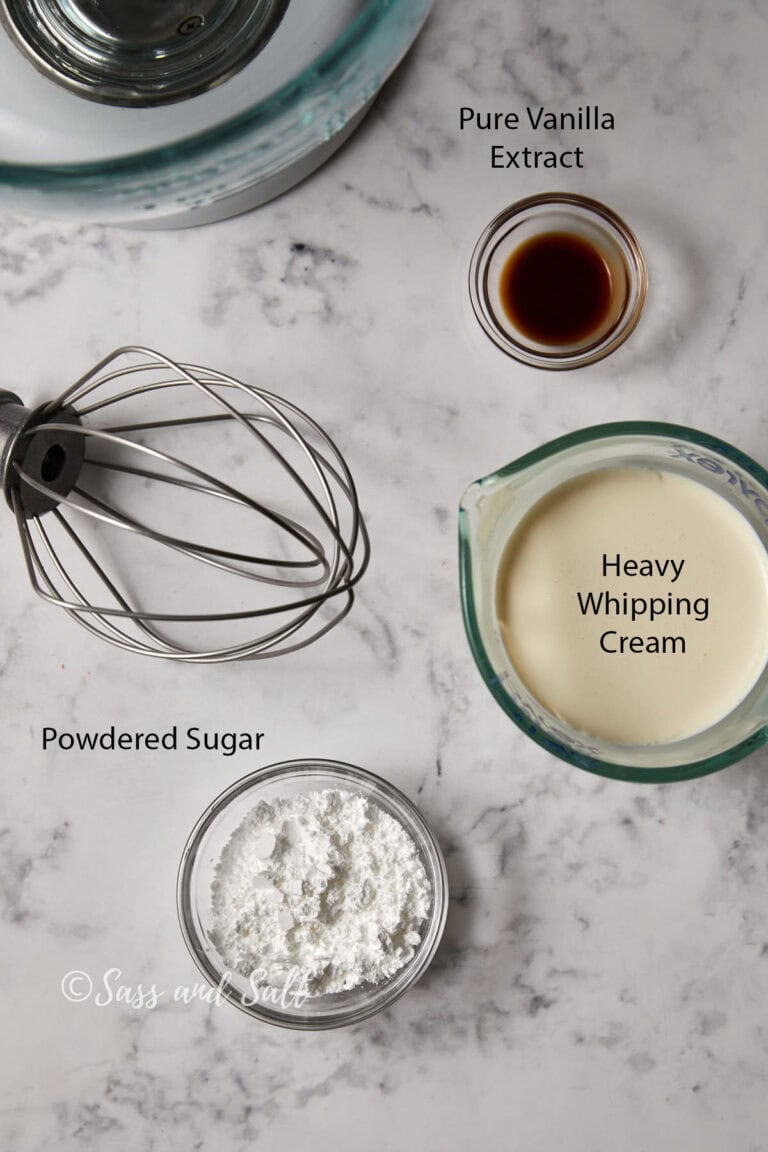Homemade Whipped Cream Recipe - Sass and Salt