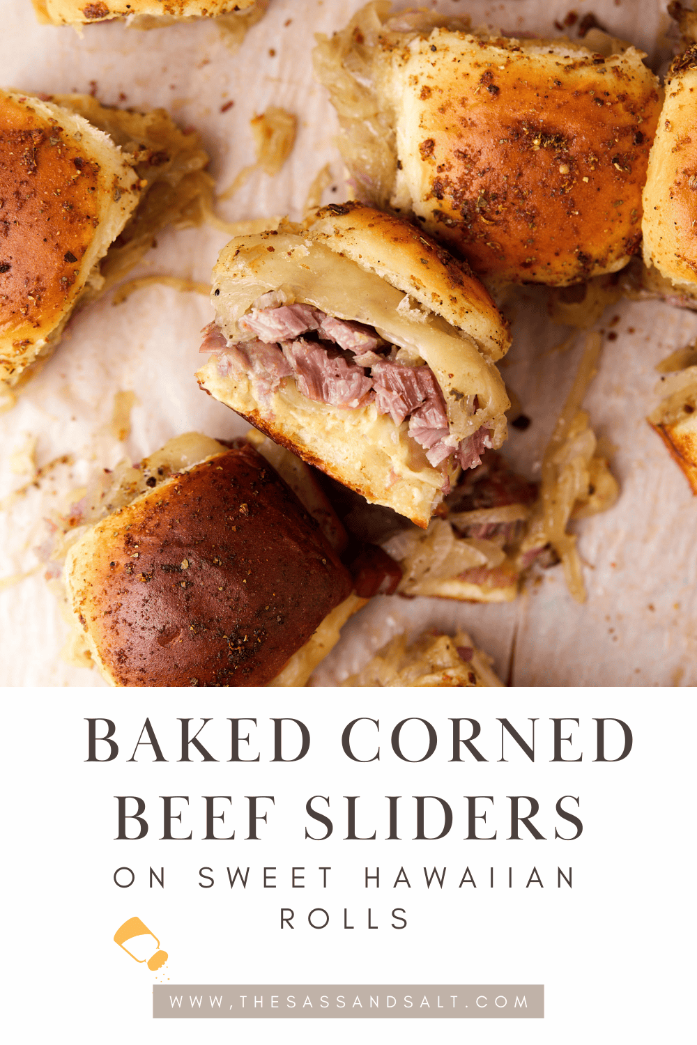 Corned Beef Sliders with Caramelized Onions - Sass and Salt